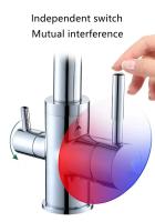 China Brass Single Handle Kitchen Faucet Mixer 2.2 GPM Chrome Finish Deck Mounted for sale