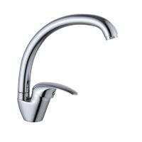 China Brass Kitchen Faucet Sink Mixer Tap Single Handle Swivel Spout Chrome 2.2 GPM for sale