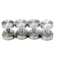 China Stainless Steel Mirror Nail With Double Head Decorative Advertising Mirror Screw Nail for sale