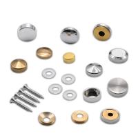 China Flat And Round Head Brass Swivel Mirror Screw Polished Finish Customized Size for sale
