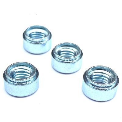 China Steel Zinc Plated Insert Nut Clinch Nuts M5 Self Clinching Galvanized Flare In Nut for sale