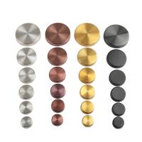 China Sliver Copper Mirror Furniture Fixing Screws Cap Decorative 10mm-30mm Diameter for sale