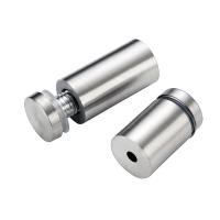 China Custom Stainless Steel Hollow Solid Sign Standoff 19x25mm For Advertisement for sale