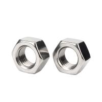 China 304 Stainless Steel Hexagon Nut Polished Finish For Imperial Inch Measurement System for sale