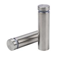 China Metal Advertising Display Sign Standoff Stainless Steel Glass Holder High Strength for sale