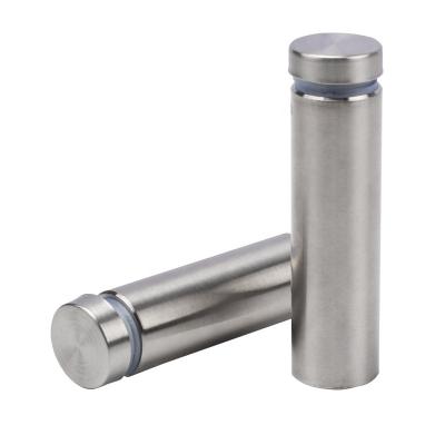 China Metal Advertising Display Sign Standoff Stainless Steel Glass Holder High Strength for sale