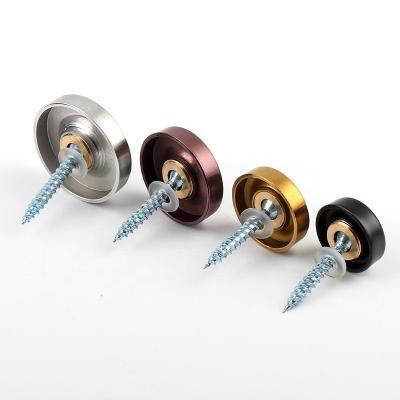 China Plating Finish Brass Material Swivel Mirror Screw For Advertising Solutions for sale