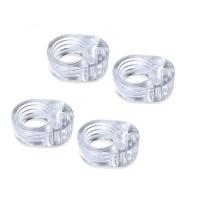 China Convenient Door Stopper Transparent Door Handle Buffer Silicone or PVC for Walls Furniture Kitchen Bedroom for sale