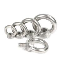 China Stainless Steel A2 70 A4 80 DIN580 Triangle Ring Lifting Hook Eye Bolts Passivated Finish for sale