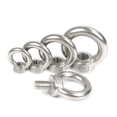 China Stainless Steel A2 70 A4 80 DIN580 Triangle Ring Lifting Hook Eye Bolts Passivated Finish for sale