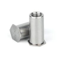 China Aluminium Hex Head Blind Hole Self Clinch Standoff Zinc Plated Finish For Metal Plate for sale