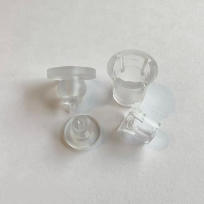 China Clear Finish Invisible PC Plastic Nail Fasteners For Billboard Fixed Support Feet for sale