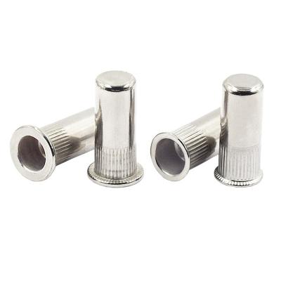 China Zinc Plated Waterproof Blind Self Clinching Flush Nut Small Head Knurled Closed End for sale