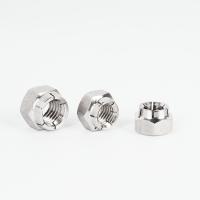 China CNC Machining Carbon Steel Aluminum Stainless Steel Flexloc Full Height Slotted Lock Nuts for Advanced Production Method for sale