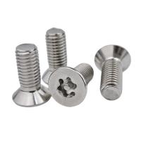 China Customized GB2674 Stainless Steel Torx Countersunk Flat Head Screws With Stud M4 Passivated Measurement System Inch for sale