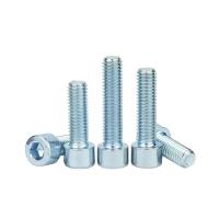 China GB70 White Blue Zinc Hex Round Head Galvanizing Screw Hexagon Socket Head Screw M5 Hot Item in Metric Measurement System for sale