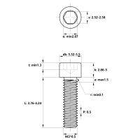 China GB70 White Blue Zinc Hex Round Head Galvanizing Screw Hexagon Socket Head Screw M5 Hot Item in Metric Measurement System for sale