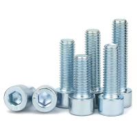 China GB70 White Blue Zinc Hex Round Head Galvanizing Screw Hexagon Socket Head Screw M5 Hot Item in Metric Measurement System for sale