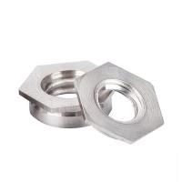 China 8.72mm Small Hole Diameter Right Hand Thread Stainless Steel Hexagon Head Flush Nut Flat Nut Inlaid Flakes Nut for and Best for sale