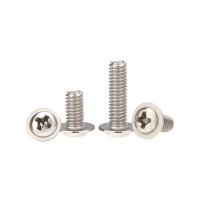 China Plain Finish Din 967 M3*8mm Cross Recessed Pan Head Screws With Collar Phillips Machine Screw Flange Washer Head Screws for sale