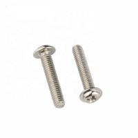 China Plain Finish Din 967 M3*8mm Cross Recessed Pan Head Screws With Collar Phillips Machine Screw Flange Washer Head Screws for sale
