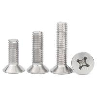 China Customized Stainless Steel Phillips Cross Recessed Flat Countersunk Head Machine Screw DIN965 for Various Applications for sale