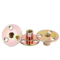 China M6 M8 M10 Three Hole Furniture Nut Carbon Steel Round Base T Nut for Customer's Demand at in Metric Measurement System for sale