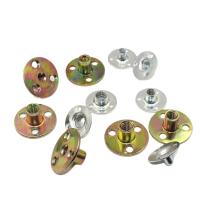China M6 M8 M10 Three Hole Furniture Nut Carbon Steel Round Base T Nut for Customer's Demand at in Metric Measurement System for sale