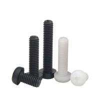 China 100% Inspection Before Shipment Metric Measurement System PA66 Nylon Pan Head Machine Screw with Cross Recessed Phillips for sale