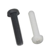 China 100% Inspection Before Shipment Metric Measurement System PA66 Nylon Pan Head Machine Screw with Cross Recessed Phillips for sale