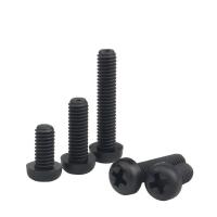 China 100% Inspection Before Shipment Metric Measurement System PA66 Nylon Pan Head Machine Screw with Cross Recessed Phillips for sale