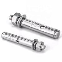 China 304 316 316L Stainless Steel Anchor Bolts Polished Finish Hex Head Customized Size for sale