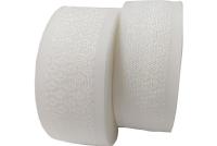 China White Woven Jacquard Webbing Roll 4.5cm Wide Poly Cotton Webbing for sale