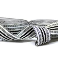 China Intercolor Stripe Polyester Webbing 3.1cm Pp Webbing Tape For Trousers Waist Band for sale