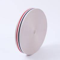 China Decorative Polyester Seatbelt Webbing 2cm Poly Cotton Webbing for sale