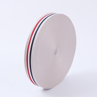 China Decorative Polyester Seatbelt Webbing 2cm Poly Cotton Webbing for sale