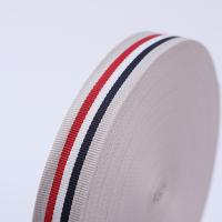 China Decorative Polyester Seatbelt Webbing 2cm Poly Cotton Webbing for sale