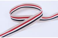 China Decorative Polyester Seatbelt Webbing 2cm Poly Cotton Webbing for sale