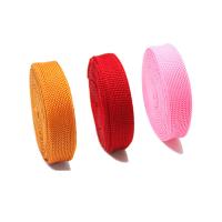 China Ribbon Rainbow Polyester Webbing 10mm Width Hair Bows Woven Webbing for sale