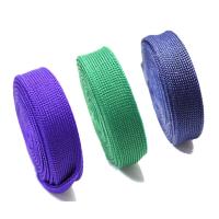 China Ribbon Rainbow Polyester Webbing 10mm Width Hair Bows Woven Webbing for sale