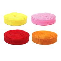 China Ribbon Rainbow Polyester Webbing 10mm Width Hair Bows Woven Webbing for sale