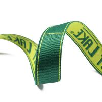 China Green Polyester Webbing Tape PP Ribbon On Nylon Webbing For Bags for sale