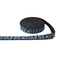 China Polyester Jacquard Webbing 20mm Knitted Elastic Band For Pet Leash for sale