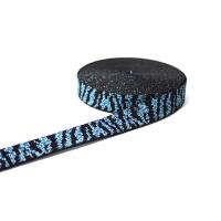 China Polyester Jacquard Webbing 20mm Knitted Elastic Band For Pet Leash for sale