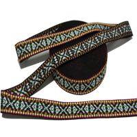 China Width 20mm Ethnic Jacquard Webbing Patterned Decorative Webbing for sale
