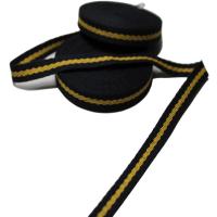 China 1cm Striped Cotton Webbing For Bag Handles , Webbing Cotton Tape for sale