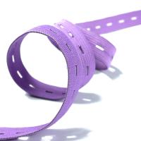 China Adjustable Buttonhole Elastic Webbing 20mm Elastic Strap With Button Holes for sale