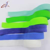 China Wide 20mm Foldable Elastic Webbing Band Orange Bias Binding Tape for sale