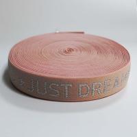 China Glitter Metallic Elastic Band 1cm 2cm Width Jacquard Elastic Band for sale