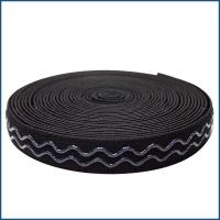 China 10mm-65mm Width Anti Slip Webbing Spandex Silicone Elastic Band for sale